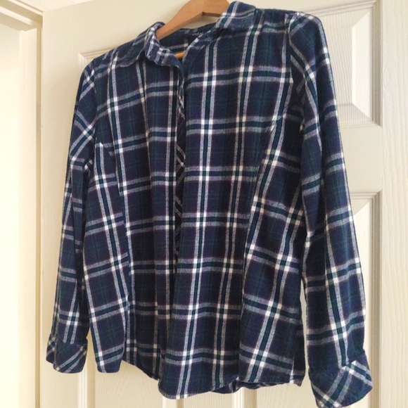 Indigo | Tops | Colorful Flannel Shirt | Poshmark